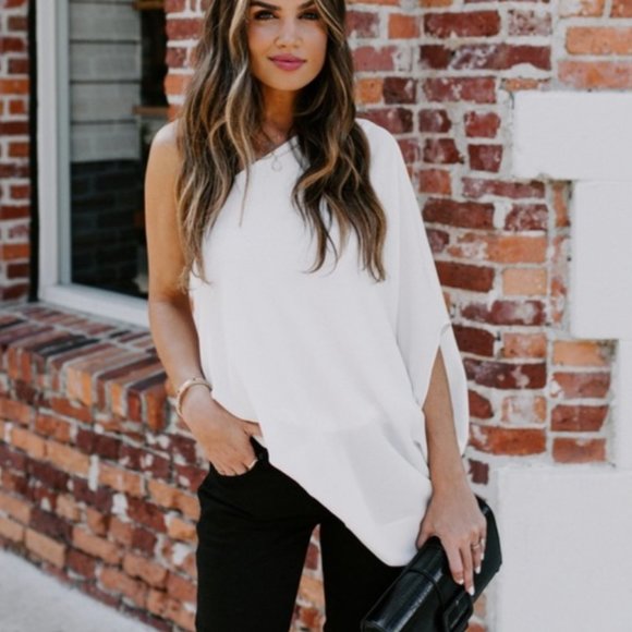 Vici | Tops | Vici Shower With Love One Shoulder Blouse Extra Large In ...
